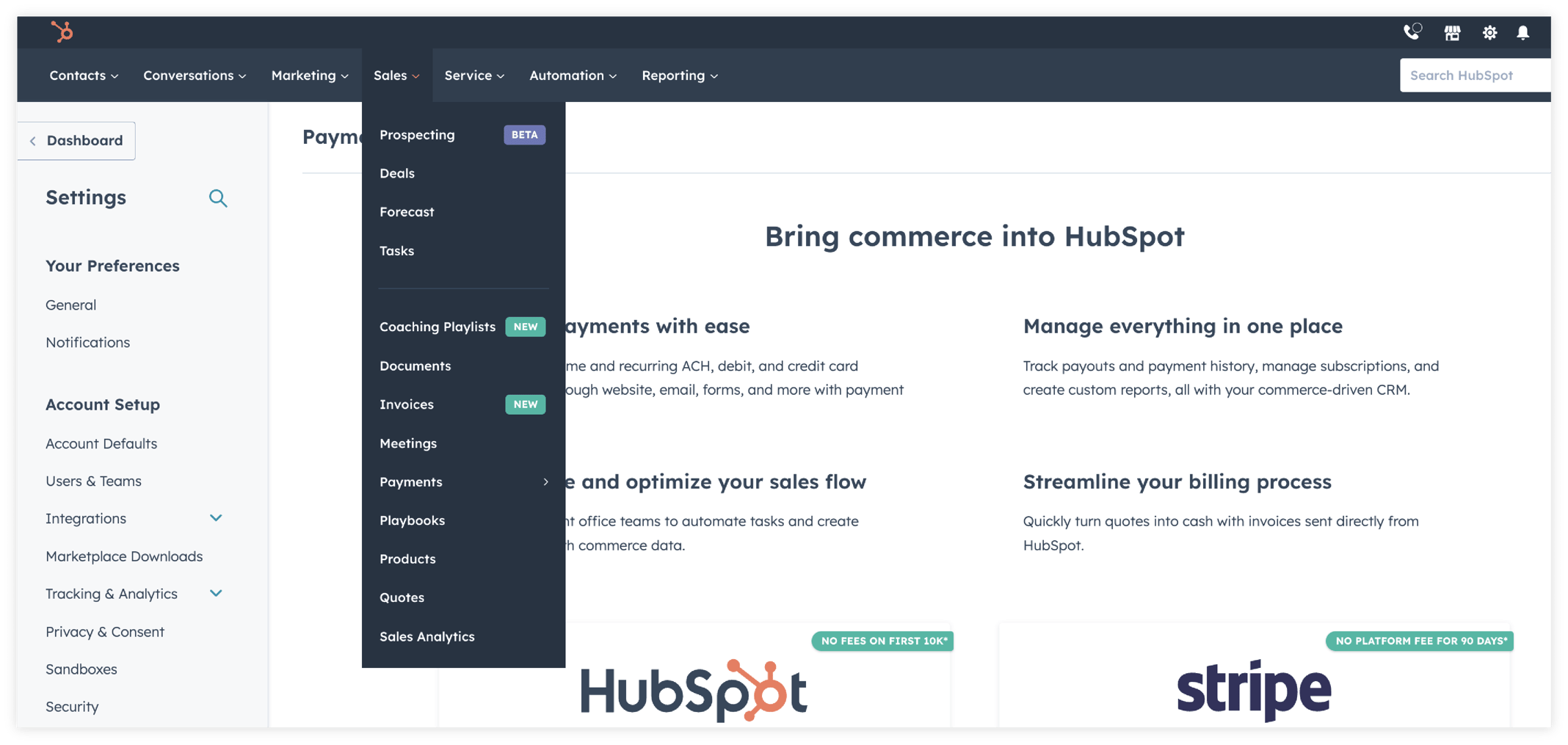 HubSpot Commerce Hub: Centralize Transactions, Quotes and Payments