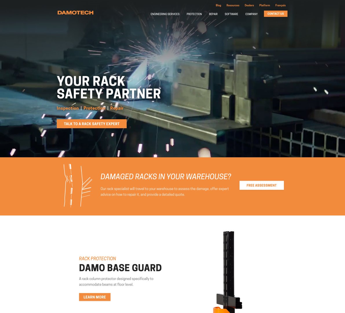 Damotech Partners with New Breed to Launch New Website