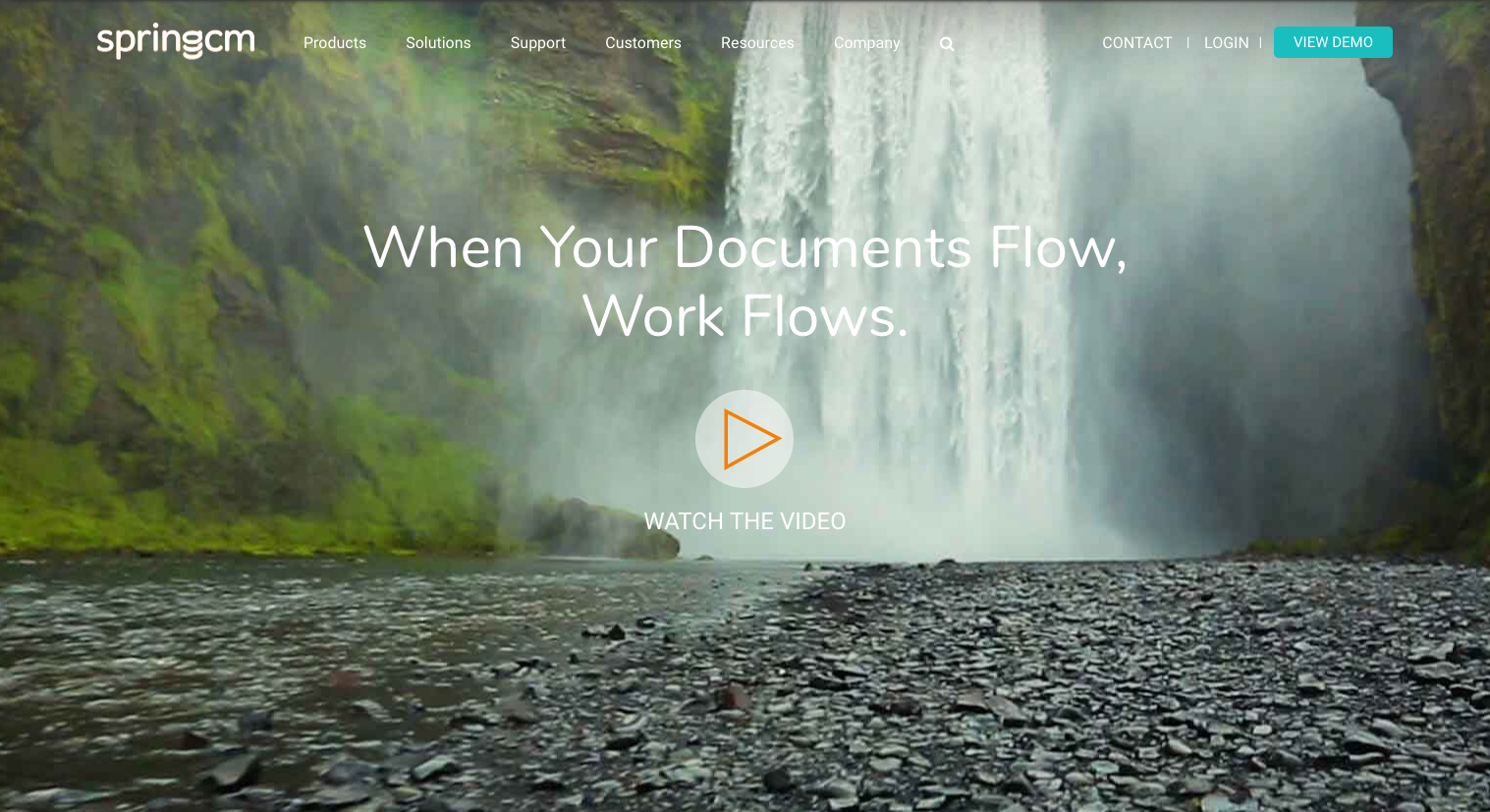 SpringCM Boosts Scroll Rates with New Graphic Design for Homepage